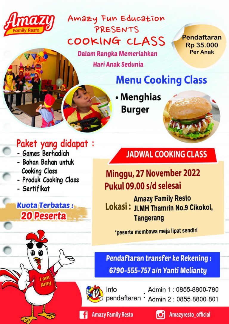 Keseruan Amazy Cooking Class Menghias Burger Dalam Rangka Hari Anak ...